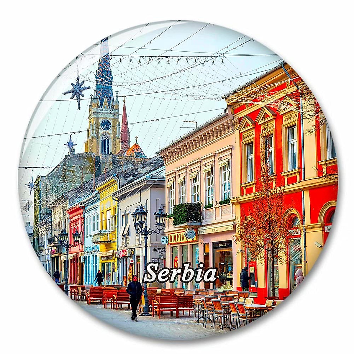 Serbia Fridge Magnet Decorative Magnet Bottle Opener Tourist City Travel Souvenir Collection Gift Strong Refrigerator Sticker
