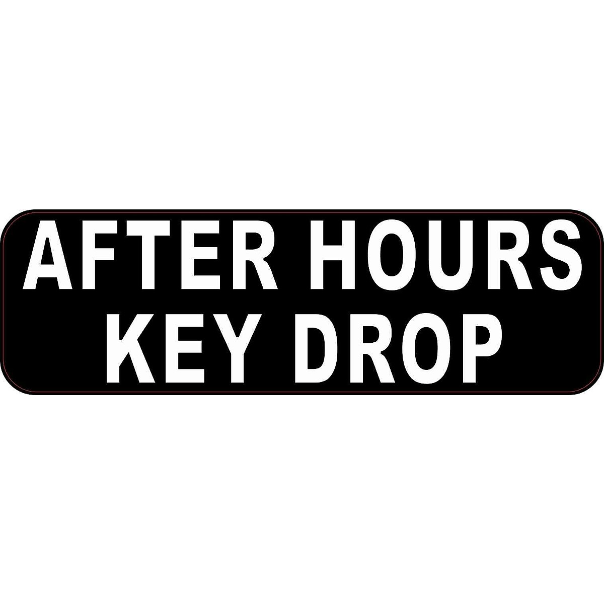 StickerTalk After Hours Key Drop Vinyl Sticker, 10 inches by 3 inches