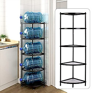 usego 5-Tier Kitchen Pot Rack Cookware Stand Storage Organizer Kitchen Corner Shelf Rack Multi-Layer Corner Shelf Stand Stainless Steel Shelf Holder for Pans Pots and Kettles