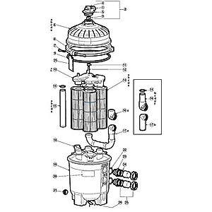 Tiki Island Pool Express Replacement for DEX2420Z8A Hayward DE and Cartridge Filters Manual Air Relief Valve Oring Kit