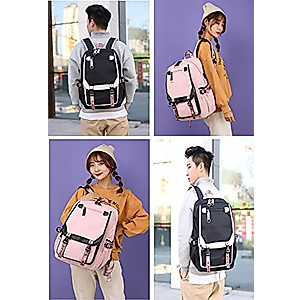 WANHONGYUE Gudetama Anime Backpack Laptop School Bag Student Bookbag Cosplay Daypack Rucksack Bag with USB Charging Port 1200/3