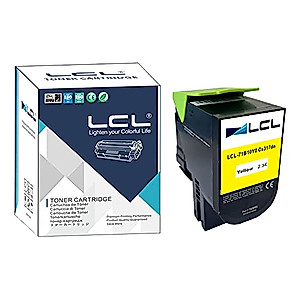 LCL Remanufctured Toner Cartridge Replacement for Lexmark 71B0040 71B10Y0 CS317dn CS317 CS317dn CX317 CX317dn CS417 CS417dn CX417 CX417de CS517 CS517de CX517 CX517de (1-Pack Yellow) Toner