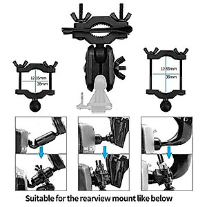 Dash Cam Mount Holder - Mirror Mount, Come with 10+ Different Joints, Compatible with APEMAN, Falcon F170, Old Shark, Peztio, Rexing V1P, Roav, UGSHDI, Z-Edge，YI，Kdlinks X1, and Most Dash Cameras /GPS