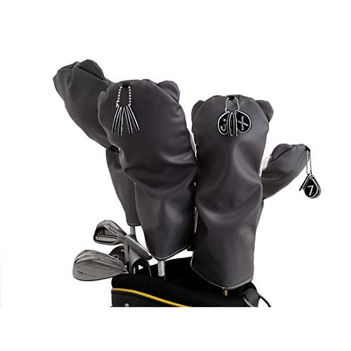 HISTAR Golf Driver Fairway Wood Hybrid Head Corver Husky Cartoon Animal Golf Cover (3Pcs)