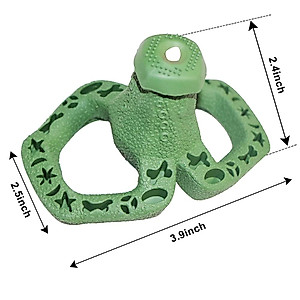 M.C.works Puppy Chew Toys Teething Pacifier, Small Dog Teething Rings Toys for Puppies Within 2 Month, Treat Dispensing Toy Soft Rubber, Newest Design Pack of 2.