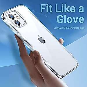 TORRAS Crystal Clear Compatible for iPhone 12 Mini Case, [Long Lasting Clarity] Slim Yet Durable Soft Silicone Thin Phone Cases for iPhone 12 Mini 5.4 inch 2020 Release, Crystal Clear