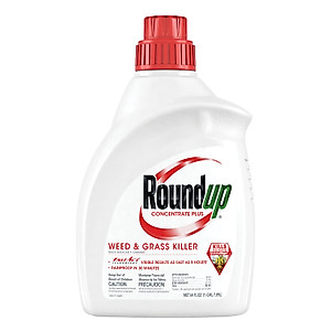 Roundup Concentrate Plus Weed and Grass Killer - Includes Easy Measure Cap, 64 oz.