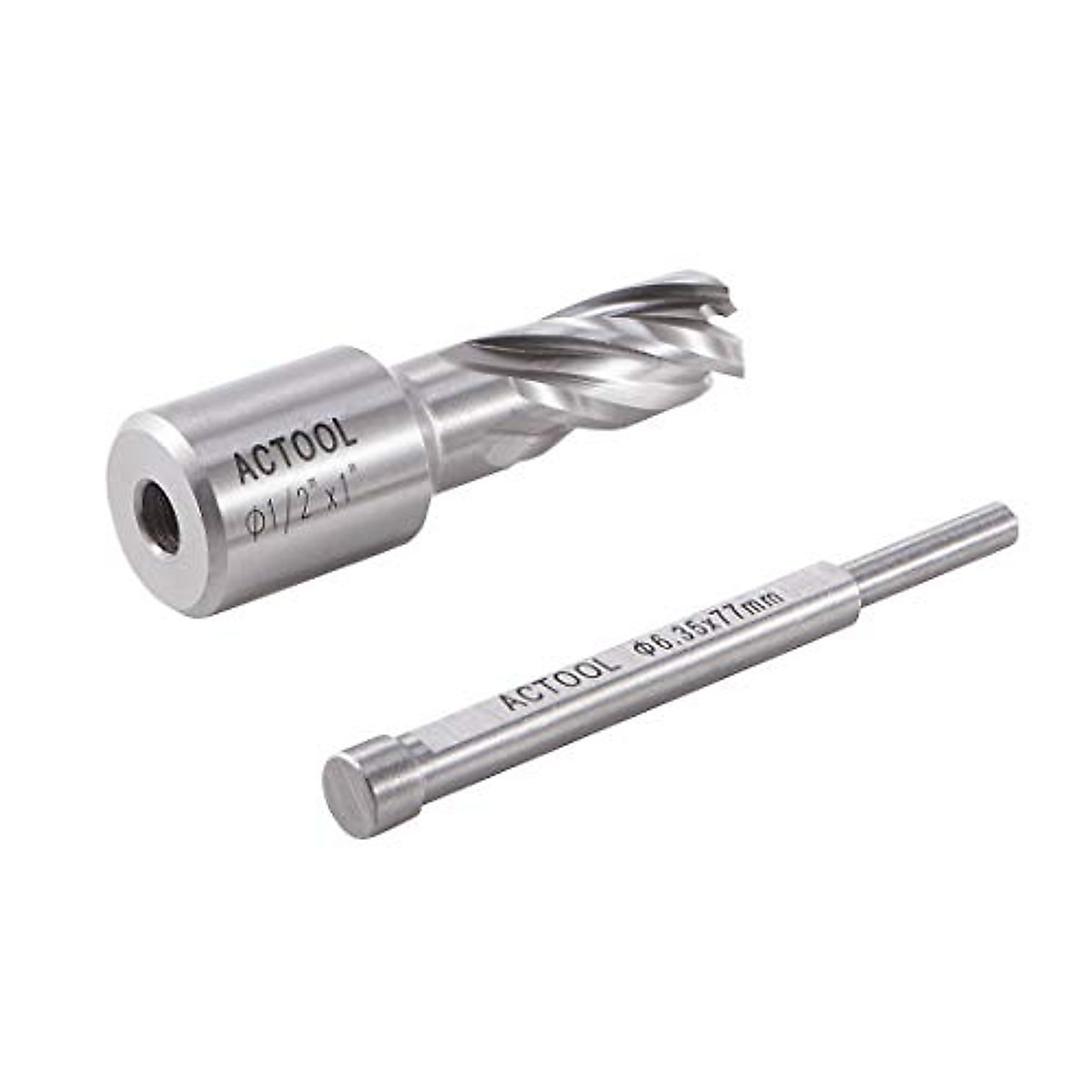 ACTOOL 1/2" Diameter × 1" Depth of Cut HSS ANNULAR Cutter with 3/4'' Weldon Shank