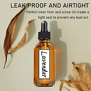 LOTUSBTDT 4oz Dropper Bottles for Essential Oils, 24 Pack 120ml Amber Glass Dropper Bottles with Eye Dropper, 2 Funnel and 2 Long Dropper, Empty Tincture Bottles for Travel, Home use