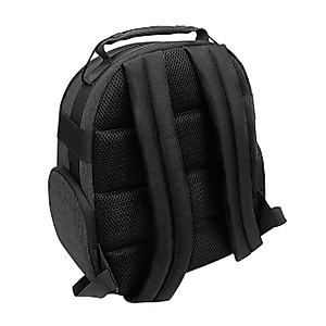 USA Gear Audio Equipment Backpack - Microphone Case for Wireless Microphones, Recording Microphones & Accessories Compatible with Shure, Sennheiser, Audio-Technica, Rode VideoMic and More (Black)