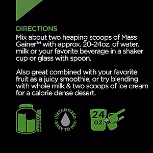 Rule 1 R1 Mass Gainer, Chocolate Peanut Butter - 5.78 Pounds - 40g of All-Whey Protein with 6:1 Carb-to-Protein Ratio - 8 Servings