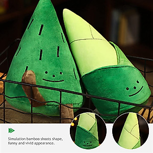 LUOZZY Bamboo Shoots Plush Toy Bamboo Shoot Soft Toy Stuffed Plants Plush Doll Cartoon Pillow for Kids Gift Home Decoration