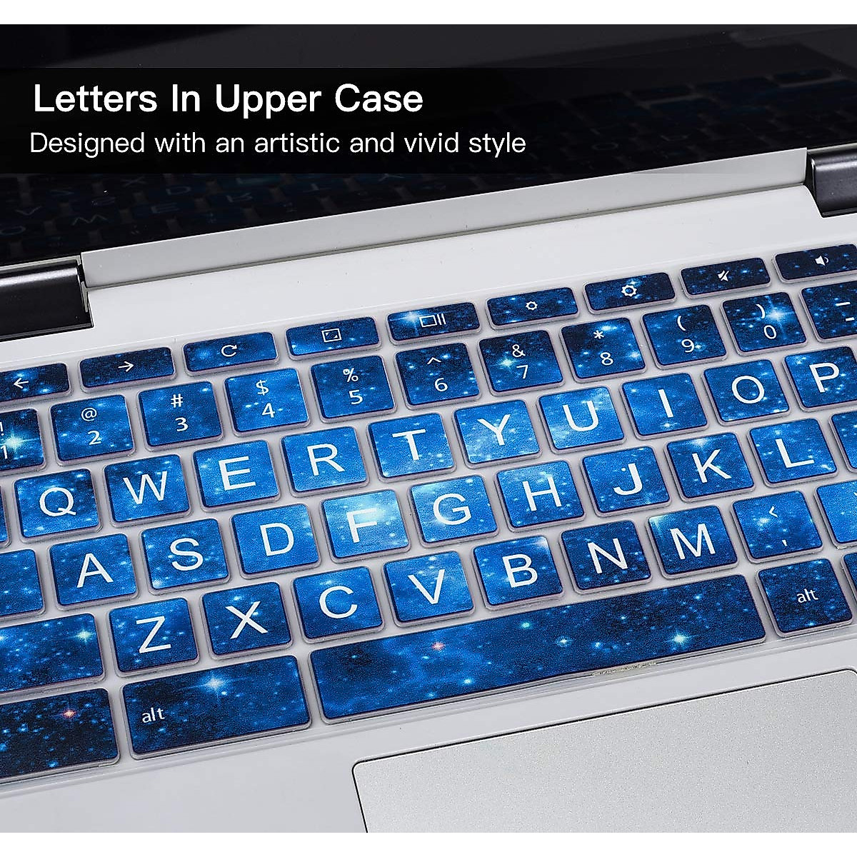 Keyboard Cover for Lenovo Chromebook Flex 3 11"/Lenovo Chromebook C330 C340 11.6" / Lenovo IdeaPad Flex 3 11.6"/ Lenovo Chromebook 100e 300e 500e N20 N21 N22 N23 11.6", Blue Star