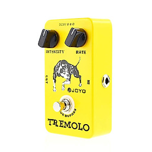 JOYO JF-09 Tremolo Tube Circuitry Pedal Bundle with DC 9V Pedal Power Supply (800mA -1A) AC Adapter
