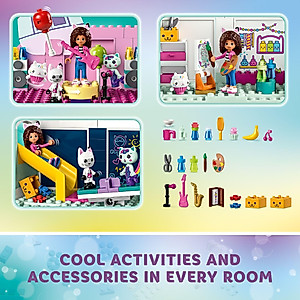 Lego Gabby’s Dollhouse 10788 Building Toy Set, 8-Room Playhouse with Purrfect Details and Popular Characters from The Show, Including Gabby, Pandy Paws, Cakey and Mercat, Kids Toy for Ages 4 and up