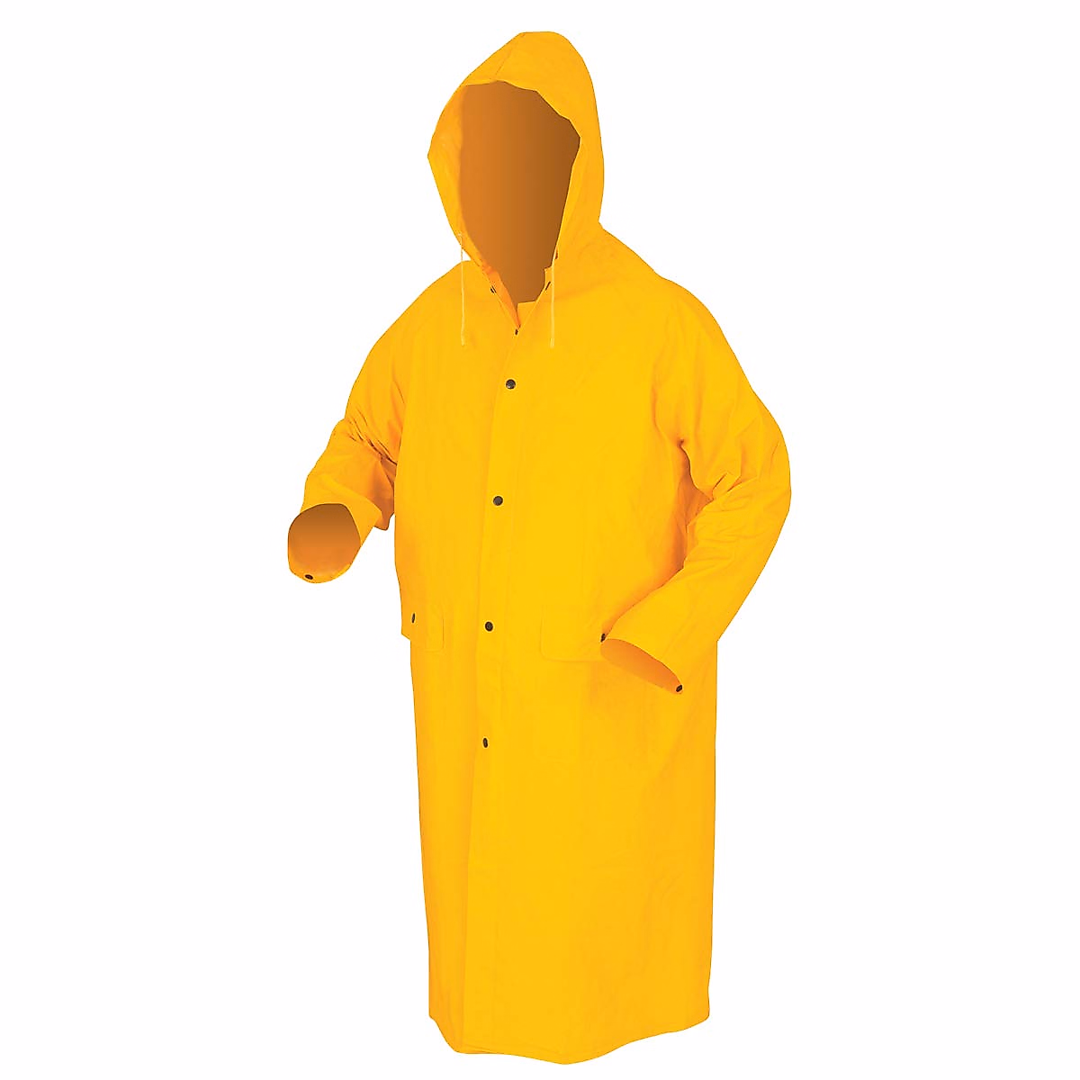 MCR Safety 200CL Classic PVC-Coated Raincoat, Large, Yellow, one Size