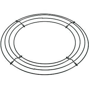Wire Wreath Frame, ZEONHAK 20 Pack 10 Inches Round Metal Wreath Frame, Wire Wreath Rings for Wedding, Holidays, Home Party Garden Decorations, Valentines, Dark Green