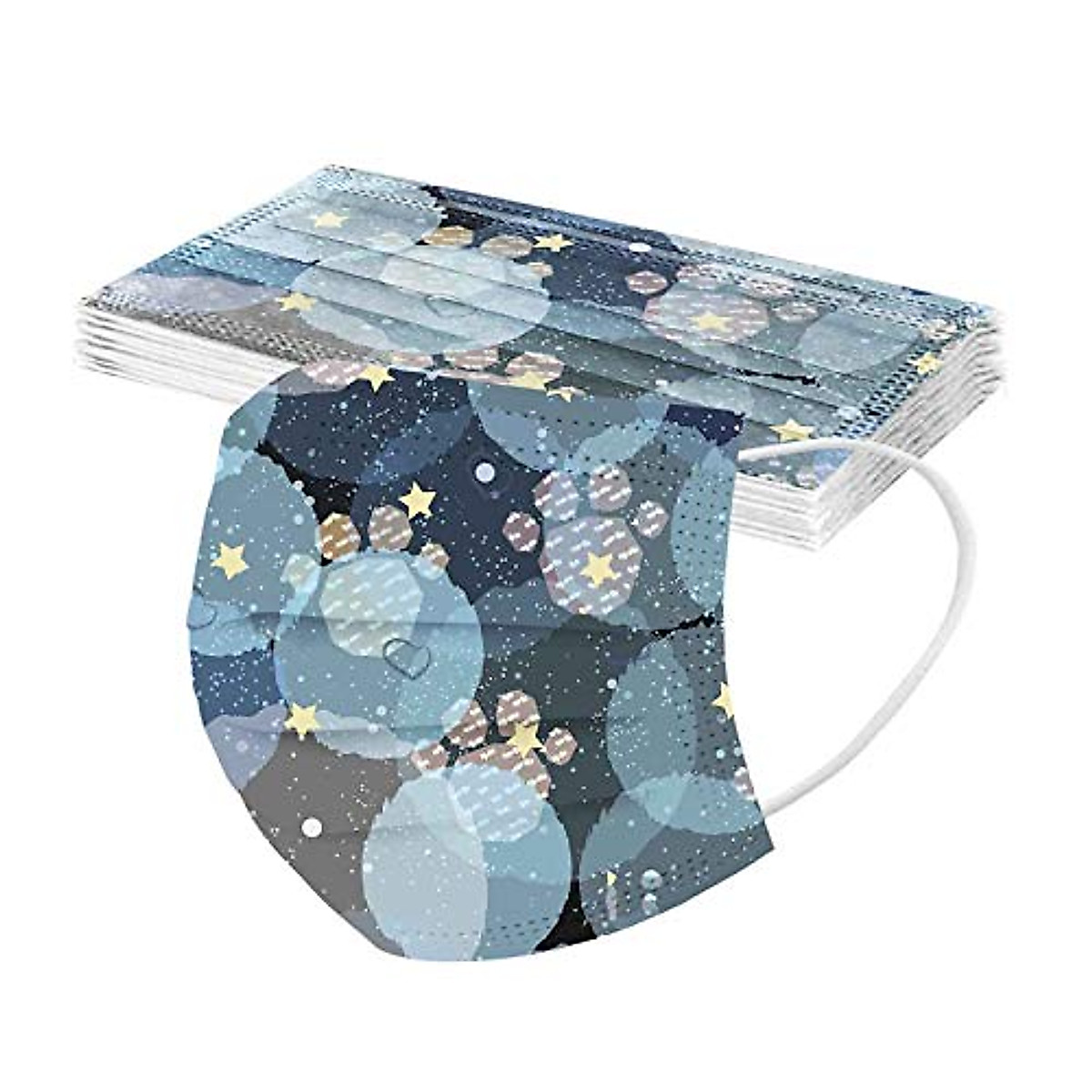 50PCS Cute Animal Claw Disposable Face Mask For Adults 3-Ply Breathable Cat Dog Paw Printed Paper Masks for Outdoor (Multi/A3)