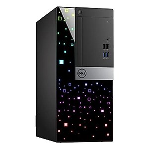 Dell Custom Built RGB Lights PC OptiPlex Mini Tower Computer Intel Core i5-6500 Quad-Core Processor 8GB RAM 512GB Solid State Storage (SSD) ~ Windows 10 ~ Wi-Fi ~ Keyboard & Mouse (Renewed)