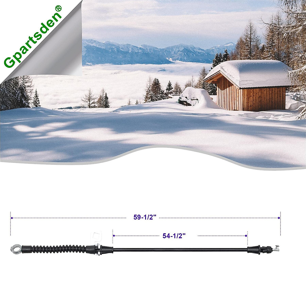 Gpartsden 585271601 Deflector Cable Replacement for Husqvarna ST261E SnowBlower Snow Throwers