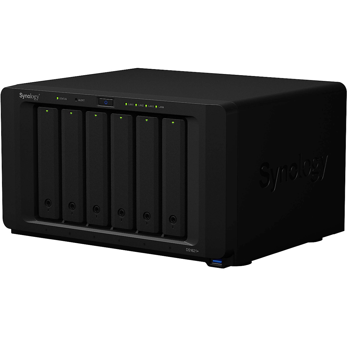 Synology DiskStation DS1621+ NAS Server for Business with Ryzen CPU, 32GB Memory, 1TB M.2 SSD, 24TB HDD, DSM Operating System, iSCSI Target Ready