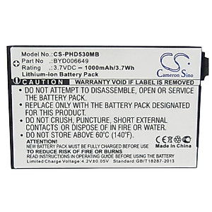 Cameron Sino Battery for NUK Eco Control + Video, Philips Avent SCD530 Avent SCD535 Avent Eco SCD535 DECT Avent SCD535/00 Avent SCD540 Avent SCD536