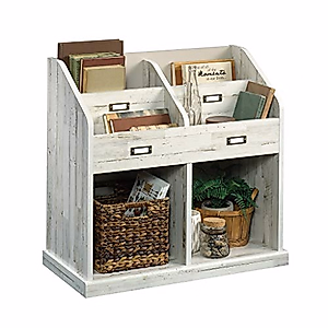 Sauder Barrister Lane Bookcase, White Plank Finish