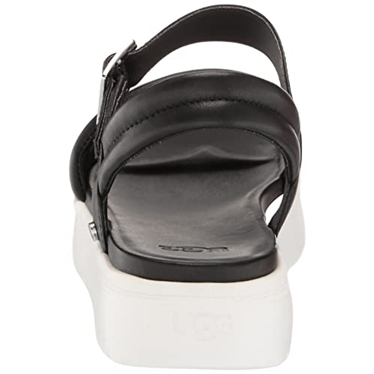UGG Women's Zayne Ankle Strap Sandal, Black White, 8