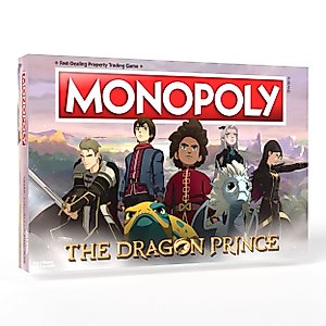 Monopoly: The Dragon Prince | Buy, Sell, Trade Characters Such as Ezran, Rayla, and Callum from The Netflix Series | Classic Monopoly Game | Officially-Licensed The Dragon Prince Merchandise