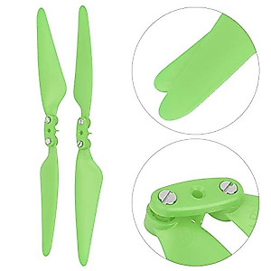RC Drone Propeller, Flexible 2 Pair Bright Color Practical RC Propeller for Hubsan(Green)
