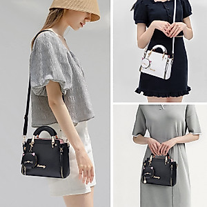 Xiaoyu Fashion Purses and Handbags for Women Ladies Crossbody Bags Top Handle Satchel Shoulder Bags Small Totes (White)