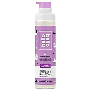 Hello Bello Baby Shampoo + Body Wash - Tear-Free, Hypoallergenic, Dermatologist & Pediatrician Tested - Thoughful Ingredients - Lavender 10 Fl Oz (Pack of 1)