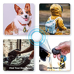 Maxjoy Compatible with AirTag Case, Sunflower Cute Protective Case with Anti-Lost Keychain Shockproof Scratch Resistant Skin Cover Designed for Apple AirTag Tracker Device Key Finder 2021, Flower