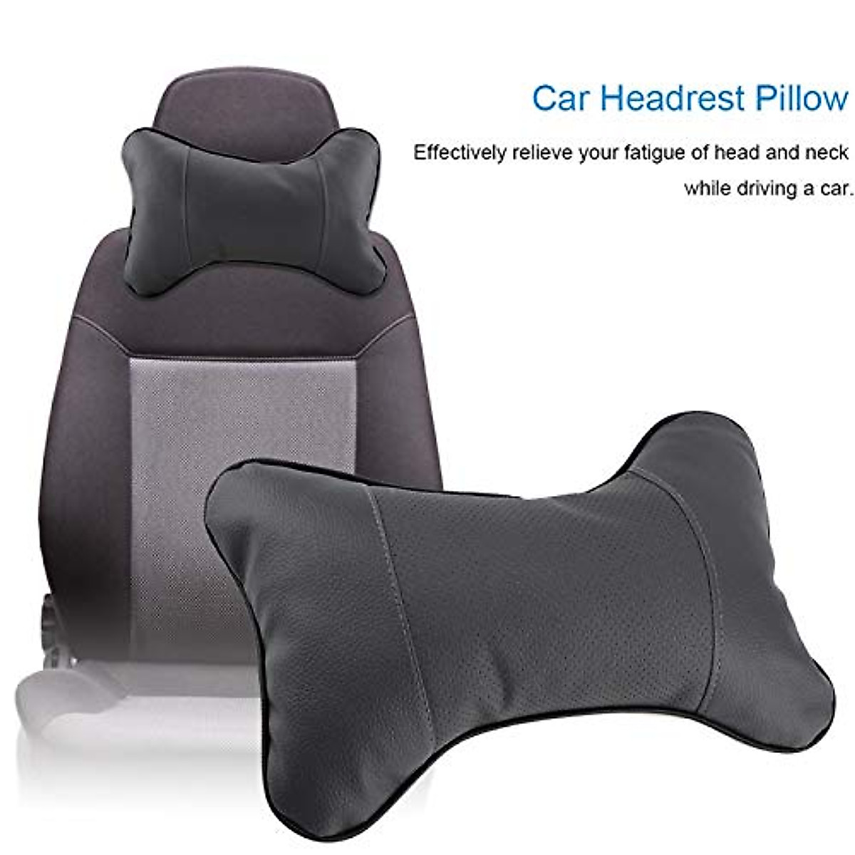 Soft Car Neck Pillows, Car Headrest Pillow, Fit for Most Cars Universal Pillow Relax Neck Support Headrest Comfortable Pillows for Travel Car Seat Home