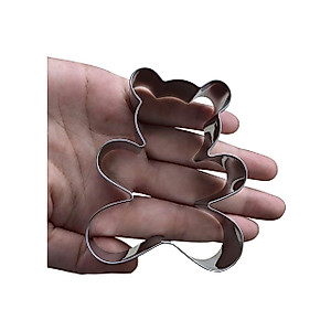 HiHITAOO Shaped Cookie Cutter Set 12 Piece Cookie Cutters for Kids Teddy Bear,Onesies,Bib,Rattle,Bottle,Baby Carriage,Rocking Horse Fondant/Biscuit Cutters