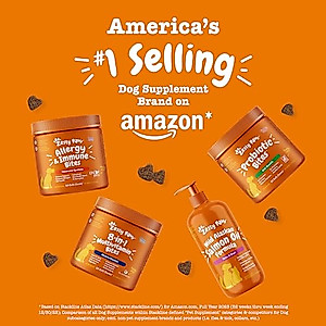 Zesty Paws Dog Allergy Relief - Anti Itch Supplement - Omega 3 Probiotics for Dogs - Digestive Health - Soft Chews for Skin & Seasonal Allergies - with Epicor Pets - Salmon 90 Count