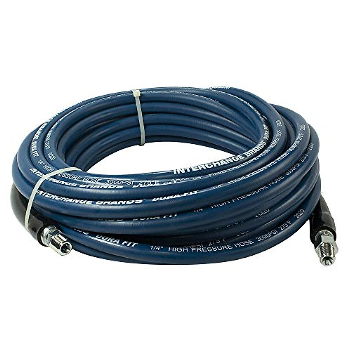Interchange Brands 9815-50 1/4" X 50' 3000 PSI 1/4" MPT Blue Carpet Cleaning Solution Hose