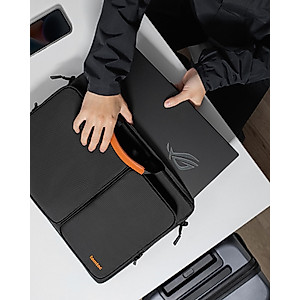 tomtoc 360 Protective Laptop Shoulder Bag for 15 Inch New MacBook Air M3/A3114 M2/A2941 2024-2023, 15 Inch Microsoft Surface Laptop 6/5, Water-Resistant Accessory Case for MacBook Pro A1990 A1707