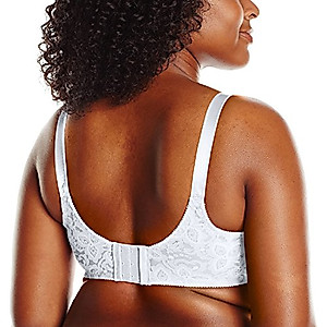Bali Women's Lace and Smooth Underwire Bra, White, 38D
