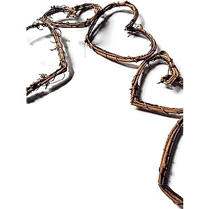 Vine Hearts Rustic Garland for Bridal Shower, Fall Wedding Reception Head Table, Baby Showers - In Choice of Length