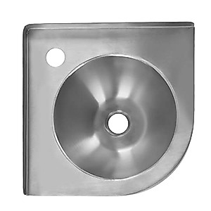 Hand Wash Basin Sink, Corner Triangle Basin Sink Brushed Finish Kitchen Bathroom Hand Wash Basin Sink for Boat Carava
