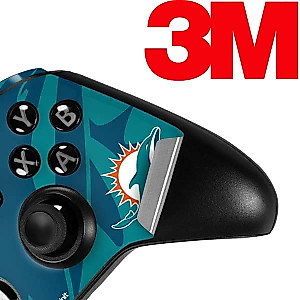 Skinit Decal Gaming Skin compatible with Xbox One Elite Controller - Officially Licensed NFL Miami Dolphins Double Vision Design