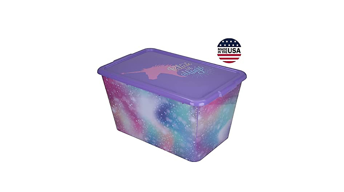 Storage Made Fun: Rainbow Unicorn Plastic Containers Pack