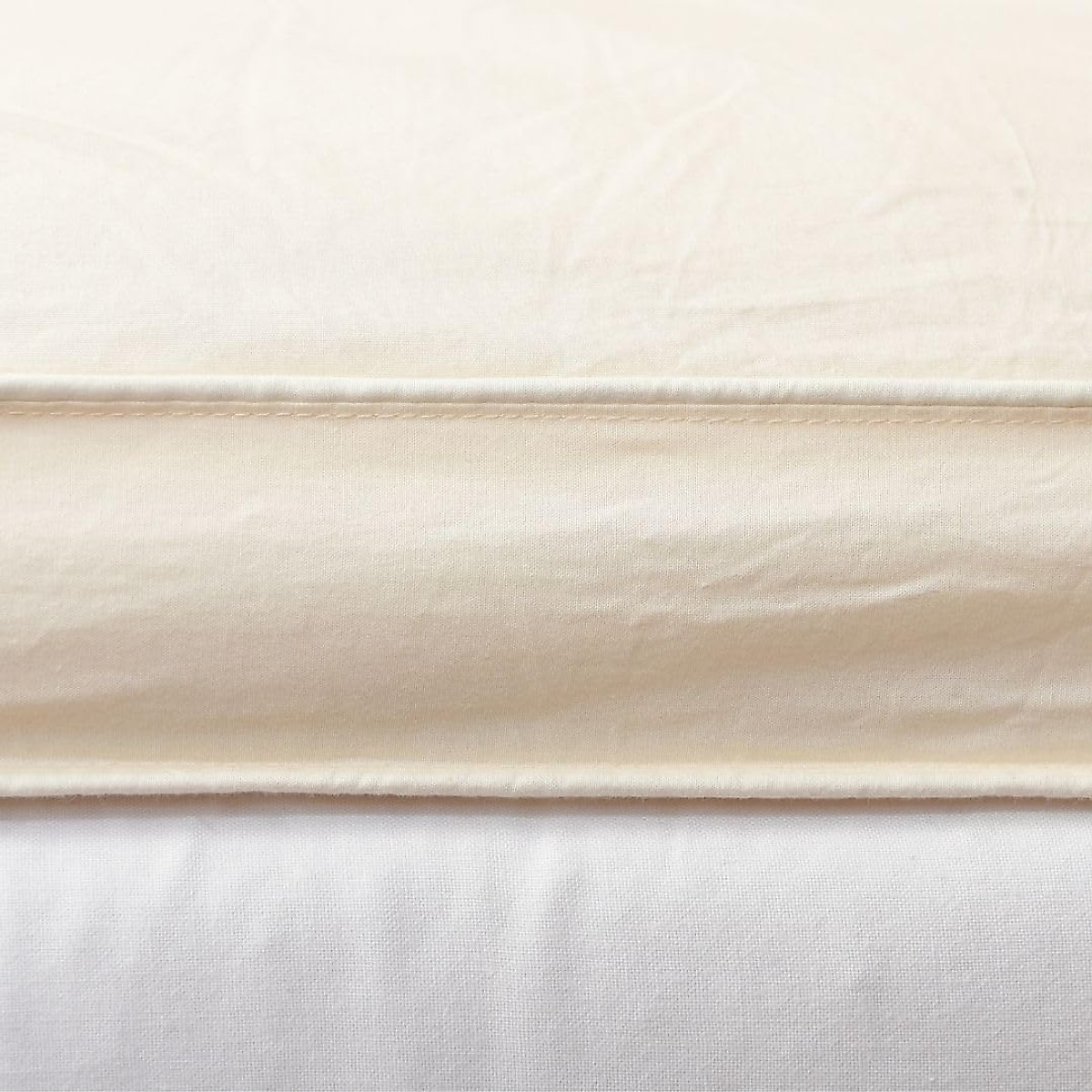 Woolie 100% Merino Wool Mattress Topper for Back Pain Relief Natural Handmade Merino Wool Pad 2 Inches Thick Cooling Breathable with 2 Elastic Straps, Ivory King 78x80 Inches
