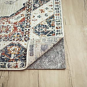 Mohawk Home Dual Surface Rug Pad Utility Solid Grey Rug Pad, 1/4" Thick (2' x 16')
