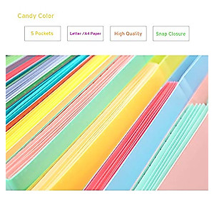 Expanding File Folders, Plastic A4 Letter Size Document Organizer with File Folder Labels for School Office Home (Yellow)