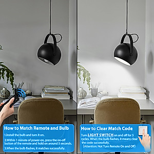 TOBUSA A19 LED Light Bulbs with Remote, 9W LED Bulbs 60W Equivalent, 3000K-6000K Dimmable Bulbs with E26 Base, 800 Lumens LED Light Bulbs with Timing, Memory Function, Ideal Lighting for Home, 2 Packs