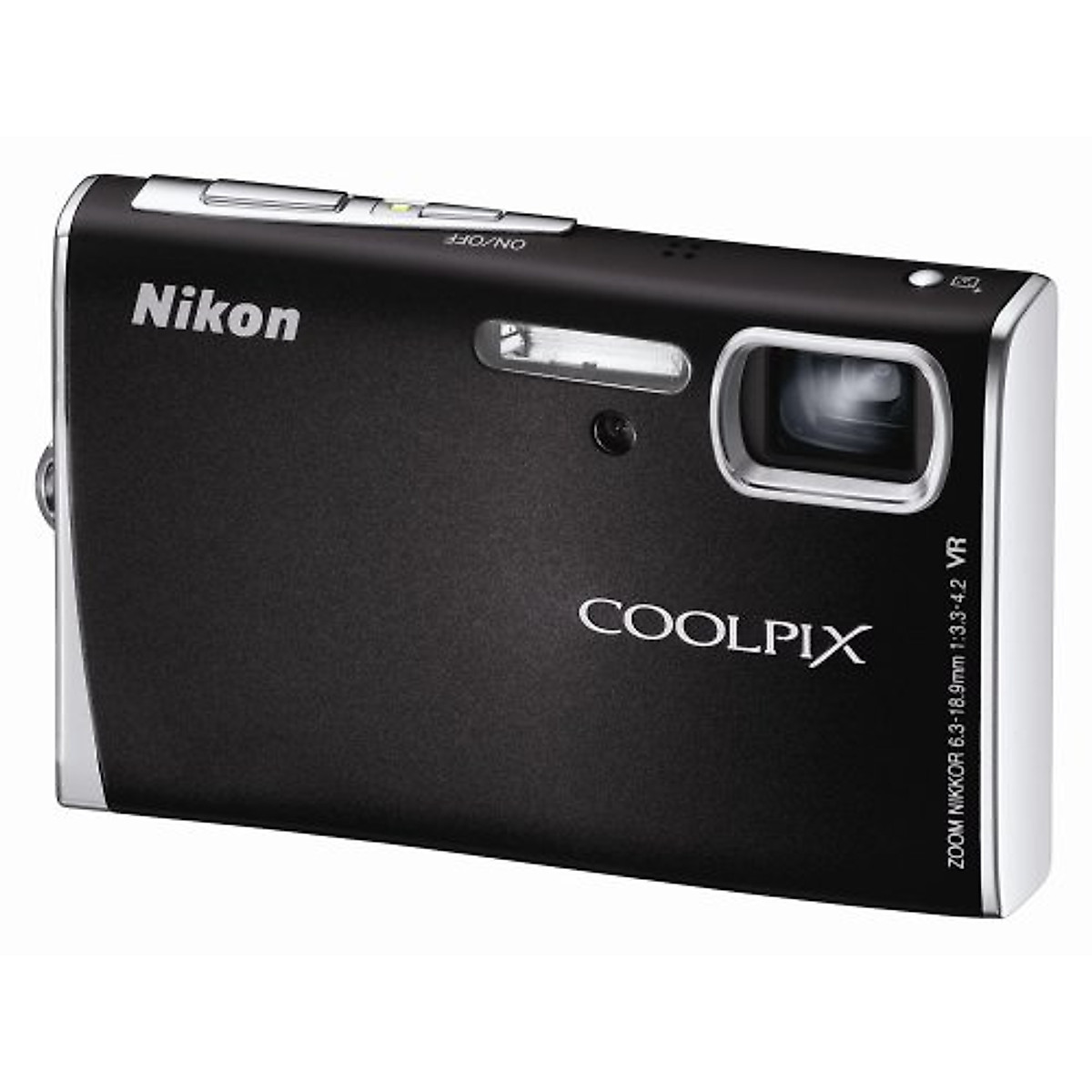 Nikon Coolpix S51 8.1MP Digital Camera with 3x Optical Vibration Reduction Zoom (Matte Black)