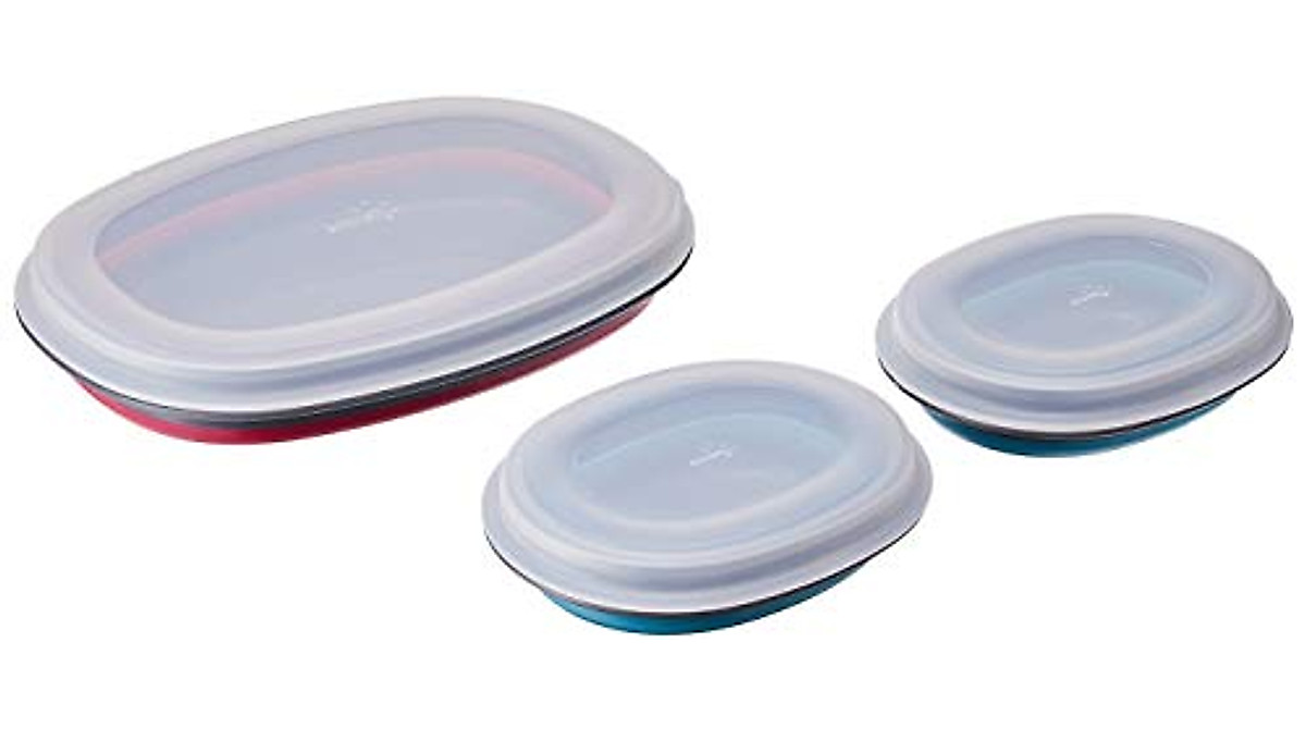 Squish Collapsible Storage Set - Space-Saving Food Containers