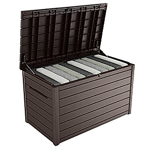 Keter XXL 230 Gallon Plastic Deck Storage Container Box Outdoor Patio Garden Furniture 870 Liters